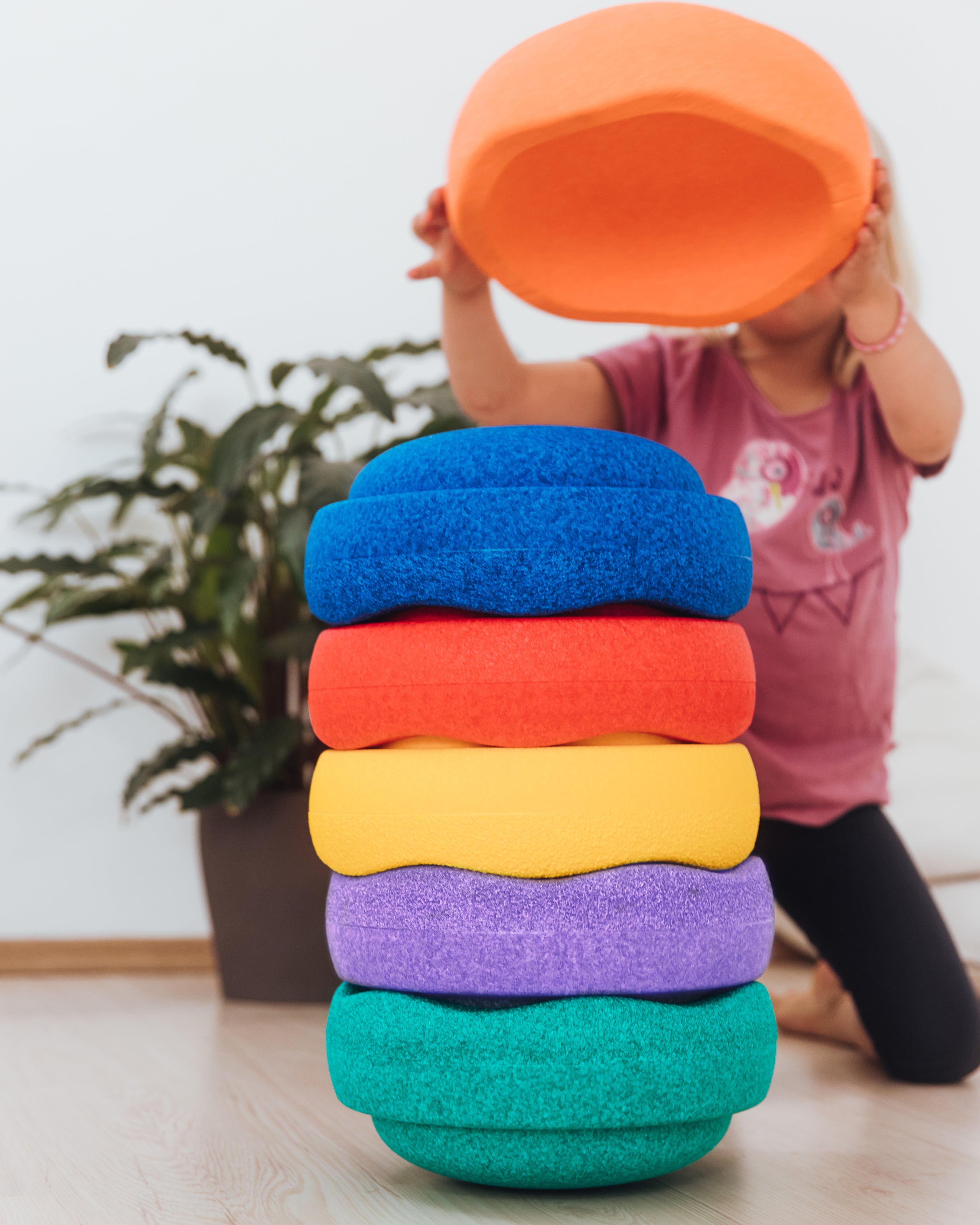 Original Stapelstein COLORS basic Regenbogen – Voll-Öko